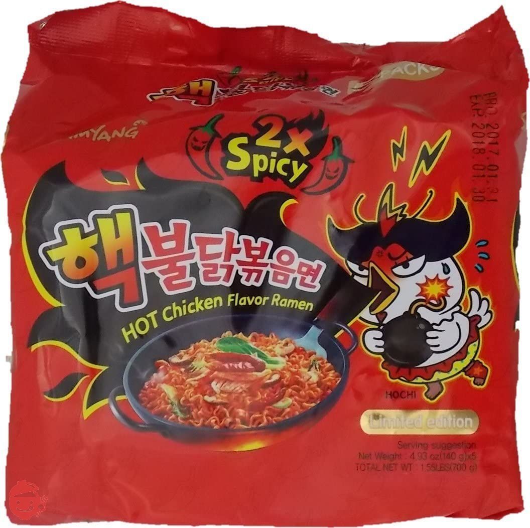 Buldak Stir-fried Noodles Double Spicy Hekbuldak 140g x 10 Bags – Japacle