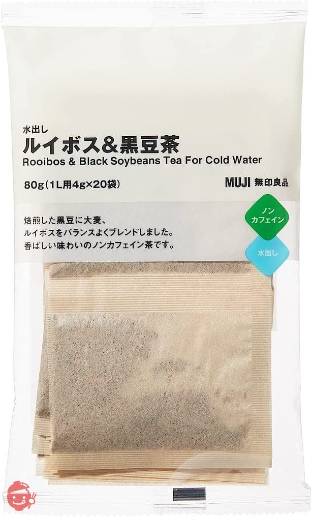MUJI Cold Brew Rooibos & Black Bean Tea 80g (4g x 20 bags for 1L) – Japacle