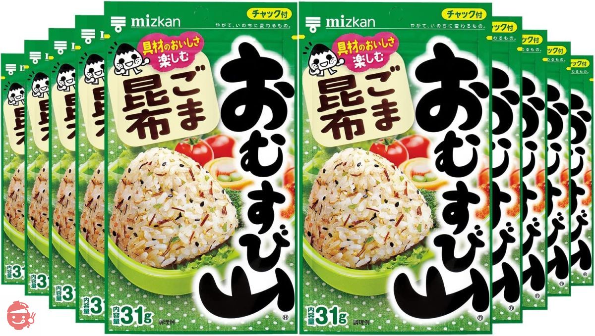 Mizkan Rice Ball Mountain Sesame Kelp 31g x 10 bags – Japacle