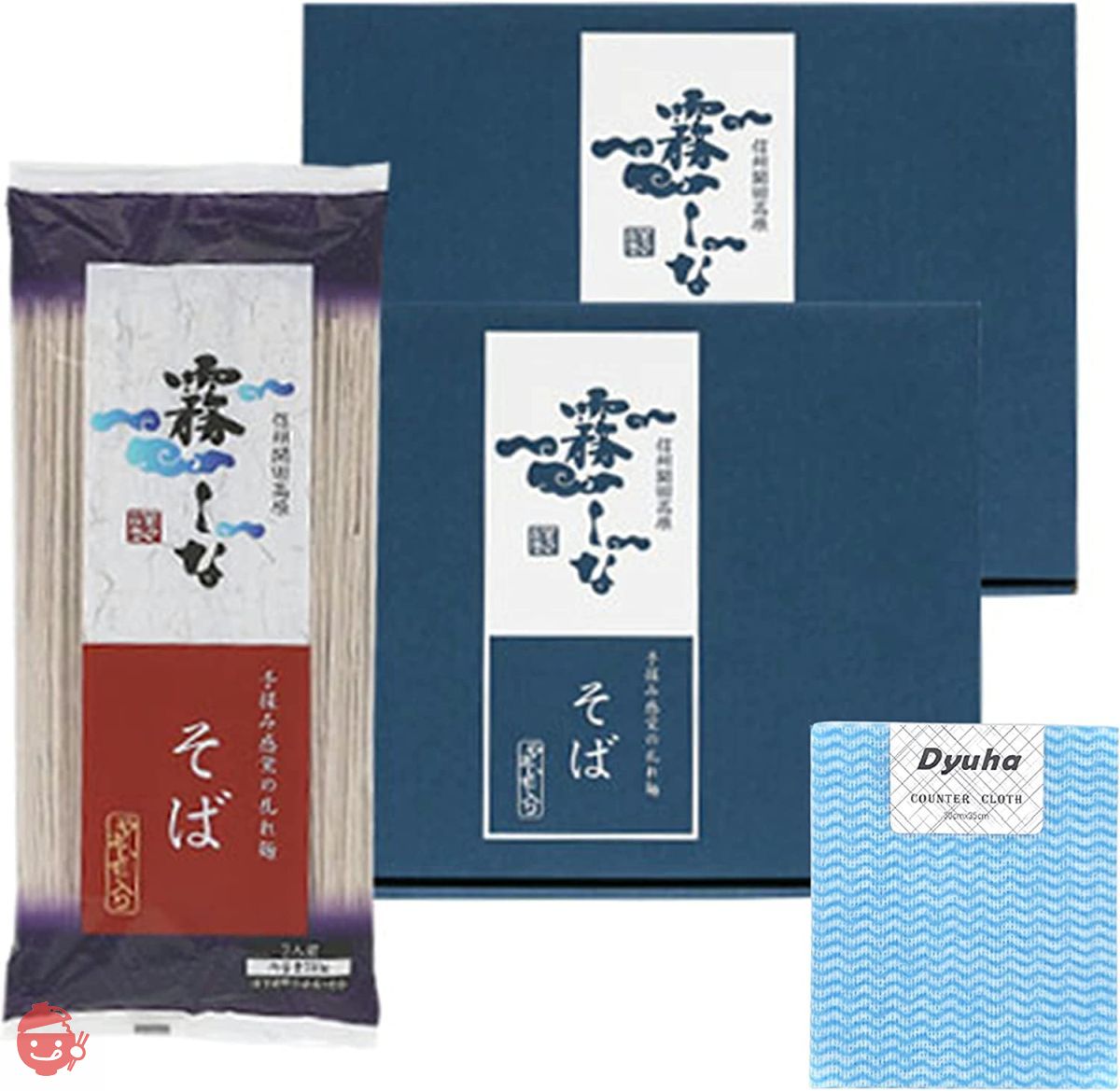 はくばく 霧しなそば(つゆなし) (200gx8袋)×2ケース 不織布ふきん(RH-04D)セット – Japacle