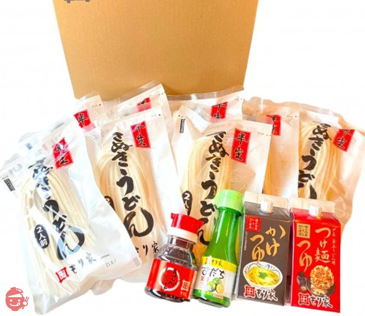 Kagawa authentic hand-made Moriya half-baked udon set (3 types of soup – Japacle