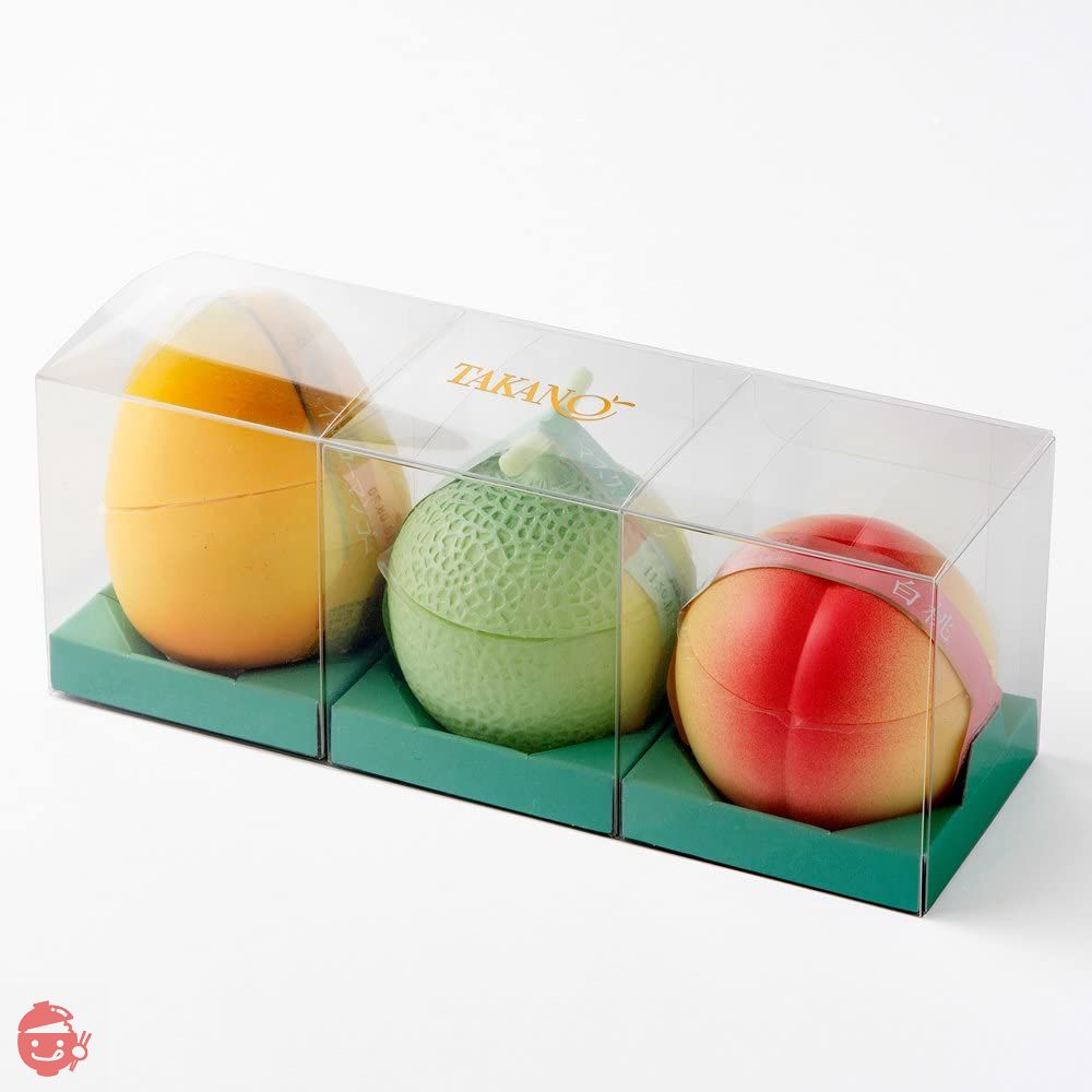 新宿高野 果実ピュアゼリー 3入 ( マスクメロン / 白桃 / イエローマンゴー 各1個 ) フルーツゼリー お祝い ギフト 贈答品 – Japacle