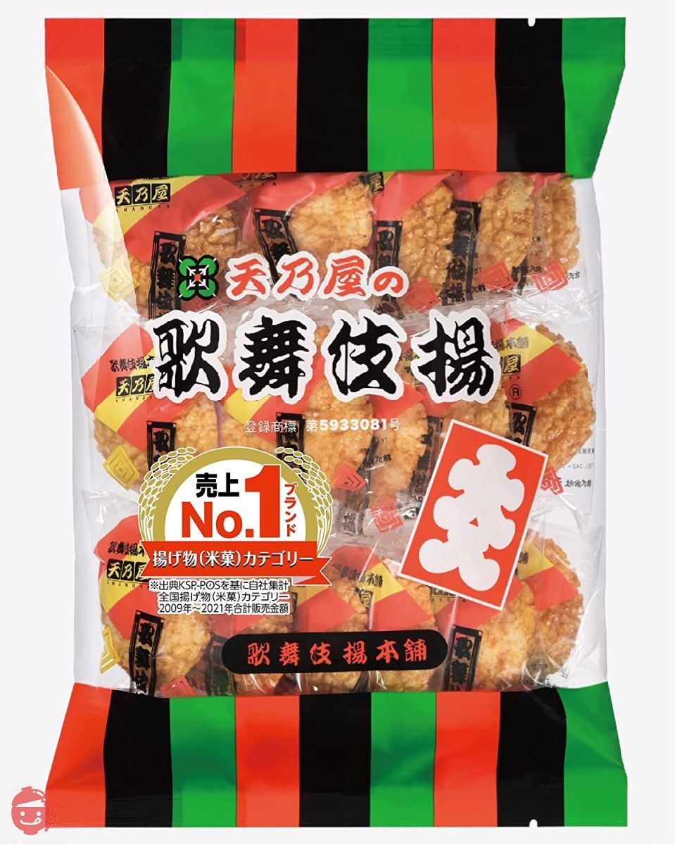 天乃屋 大入 歌舞伎揚 16枚 ×12袋 – Japacle