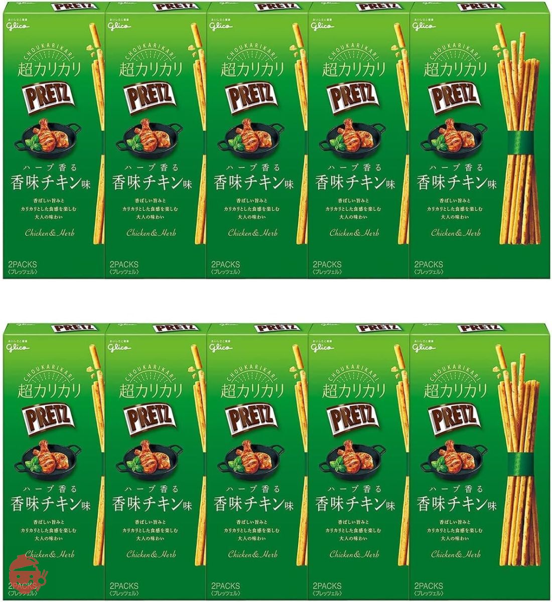 江崎グリコ 超カリカリプリッツ(ハーブ香る 香味チキン味) スナック おつまみ プレッツェル 55g×10個 – Japacle