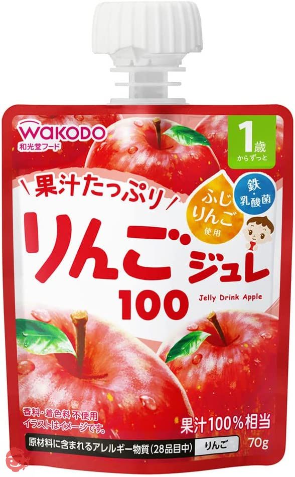 Asahi group food Wakodo fruit juice plenty of apple jelly 100 70g × 6 – Japacle