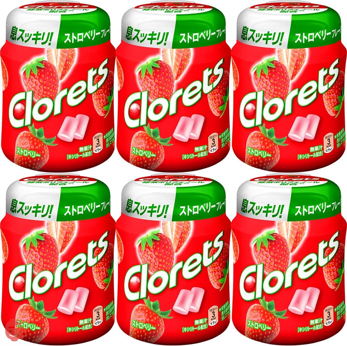 Mondelez Chlorets Strawberry Bottle Gum 140g x 6 pieces – Japacle
