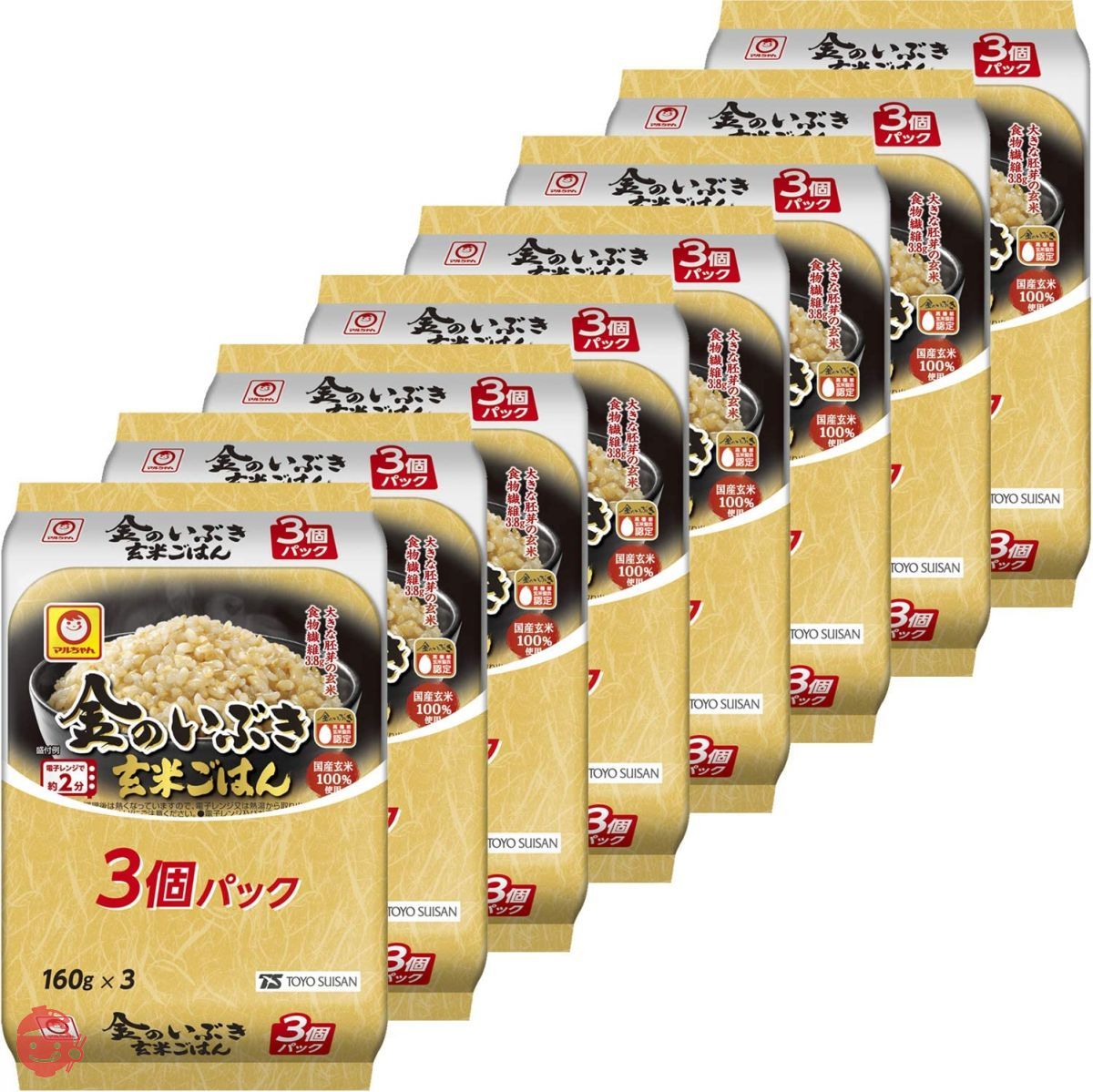 Maru-chan Kin no Ibuki brown rice 3 pack (160g x 3P) x 8 – Japacle