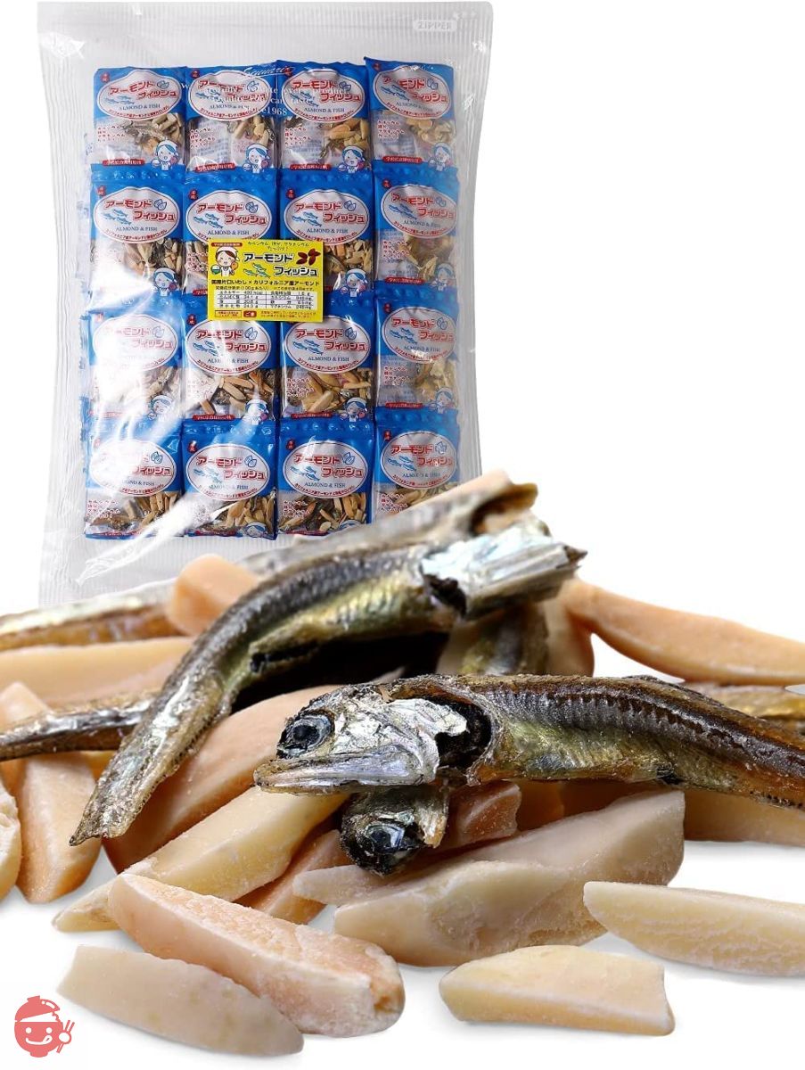Almondfish Sweets Small Fish Almonds [Large Capacity 100 Bags Set for – Japacle