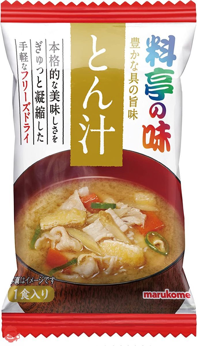 【料亭の味シリーズ】マルコメ フリーズドライ 料亭の味 とん汁 即席味噌汁 1食×10個 – Japacle