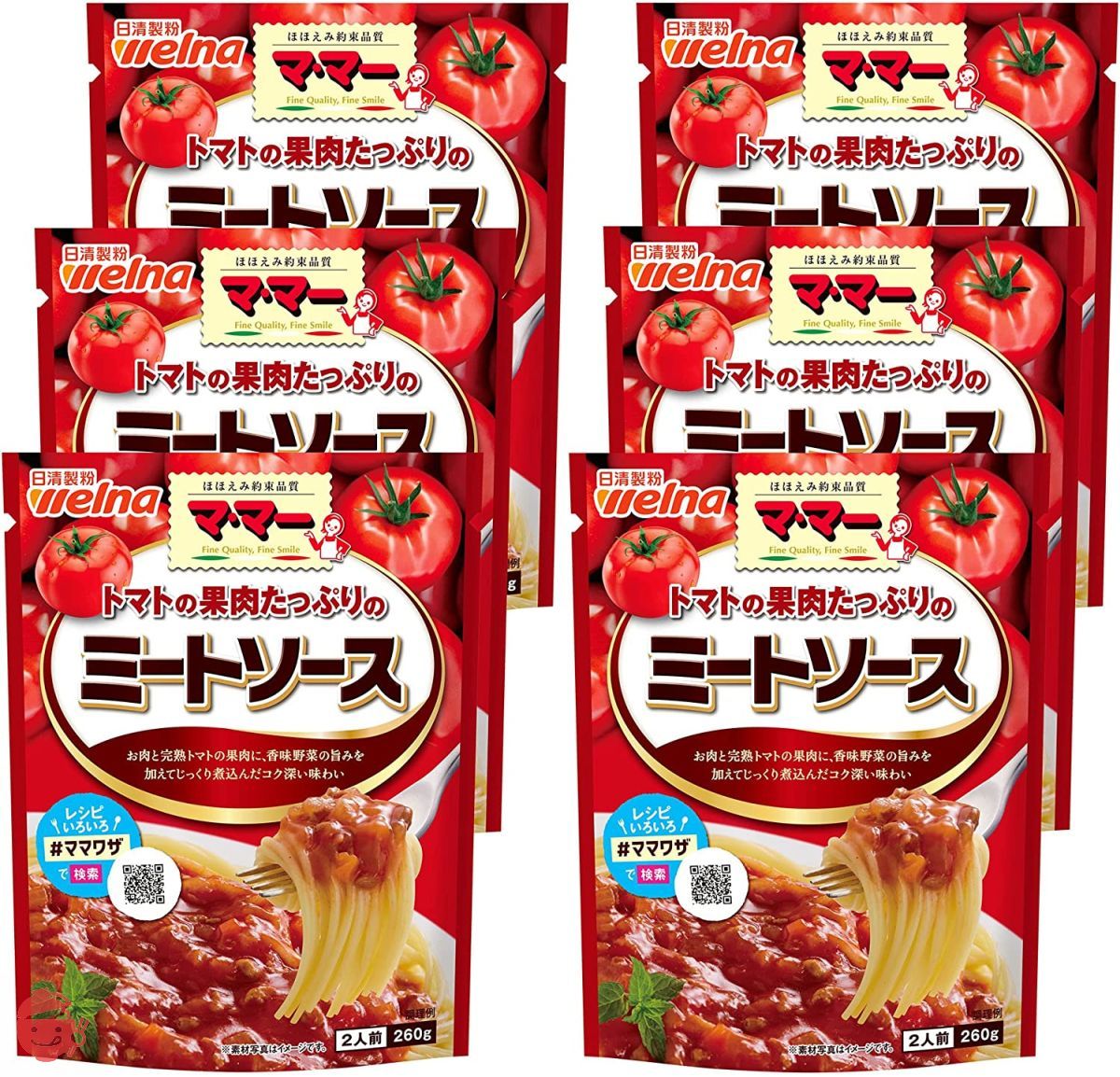 Meat sauce with plenty of Ma Ma tomato pulp 260g x 6 pieces – Japacle
