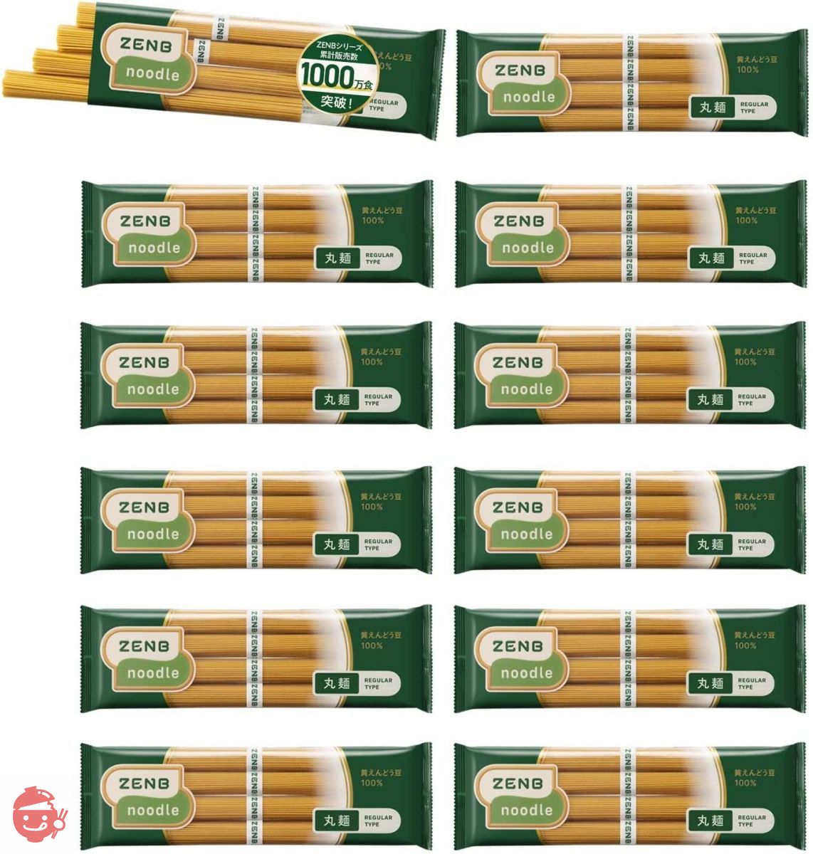 [Carbohydrate-free beans 100% noodles] ZENB round noodles Zenbu noodle ...