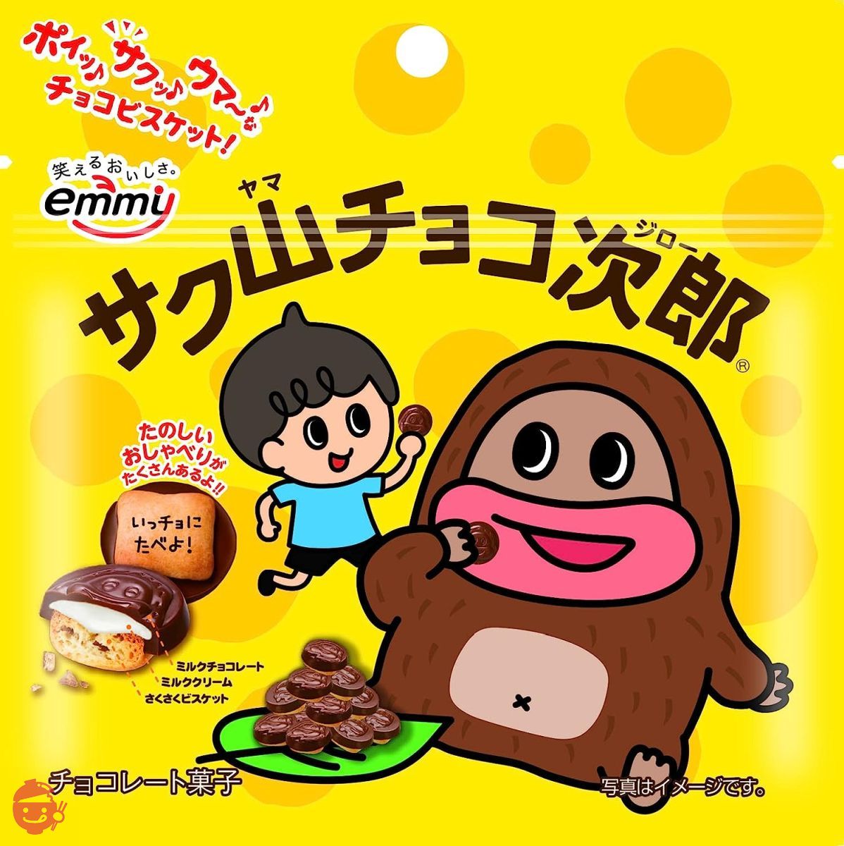 正栄デリシィ サク山チョコ次郎 スタンドパウチ 42g×8袋 – Japacle